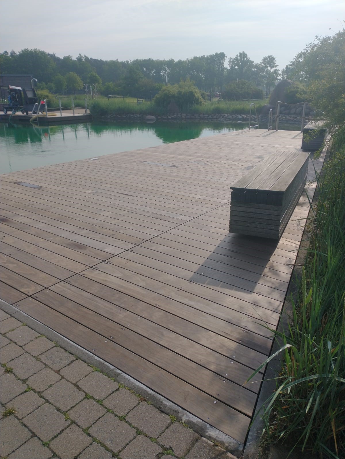 Sanierung Holzstegs Naturbad Olfen - Polyplan